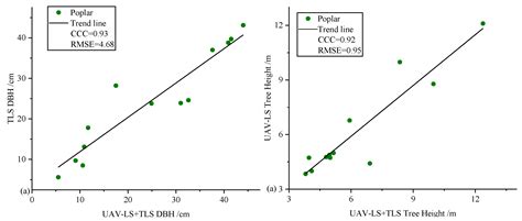 biomass calculations of individual trees based on unmanned aerial