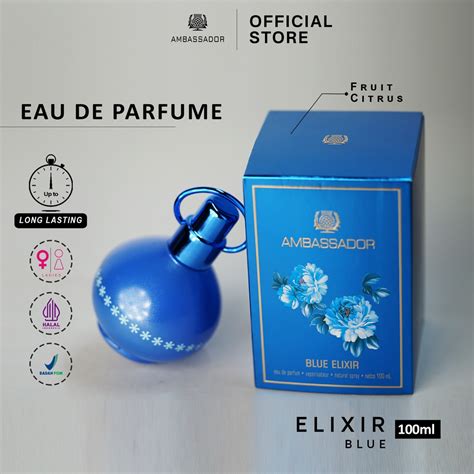 Jual Ambassador Eau De Parfume Blue Elixir 100ml Parfum Wanita Minyak