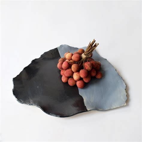 Dual Tone Torn Platter Large The Clay Company