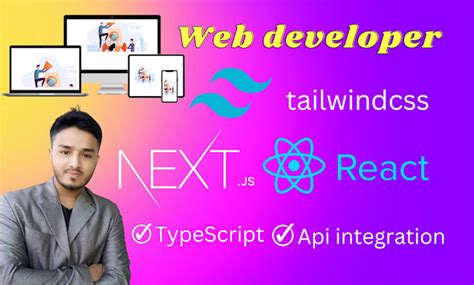 Build React Nextjs Website With Tailwind Css By Webdeveloperar Fiverr
