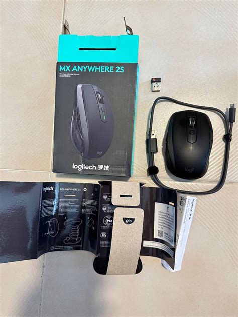 Logitech MX Anywhere S With Box And Full Accessories Charge Cable Bluetooth Dongle Manuals