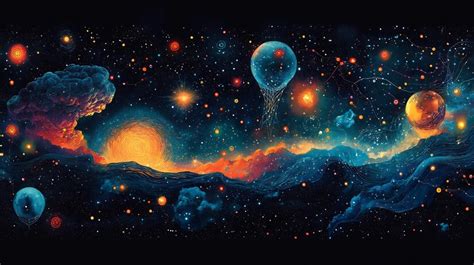 Illustrated Mind Map Quantum Gravity Theory Including String Theory Loop Quantum Gravity