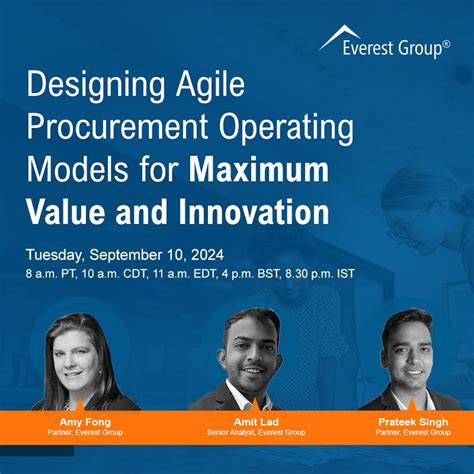 Everest Group On Linkedin Designing Agile Procurement Operating Models
