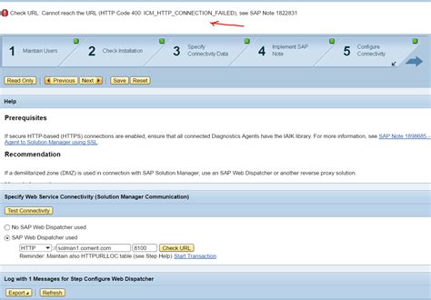 Solved Sap Web Dispatcher Code 400 Icmconnec Sap