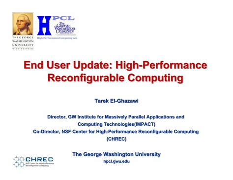 Pdf End User Update High Performance Reconfigurable Computing · 4212008 · End User Update