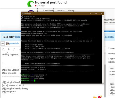 No Serial Port Found Get Help Octoprint Community Forum
