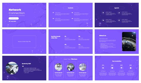 Network Connection Free Presentation Template