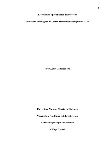Recopilación Y Presentación De Protocolos Trabajo Final Pdf Radiología