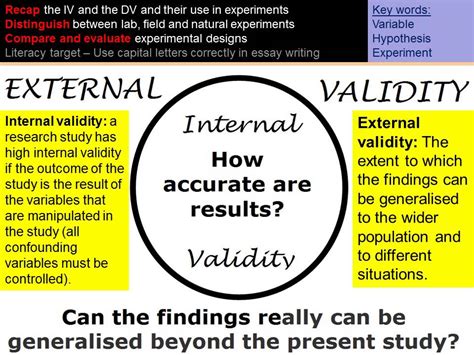 Cognitive Psychology Reliability And Validity YouTube