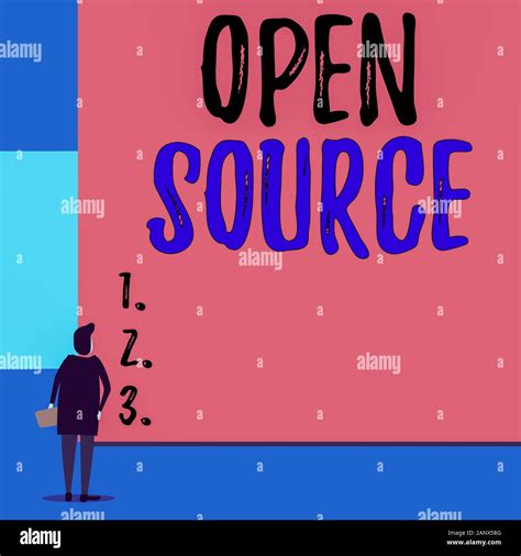 Text Sign Showing Open Source Business Photo Showcasing Denoting Software Which Original Source