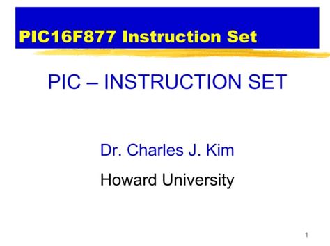 Pic Instructionpdf Microprocessor Microcontroller Pdf