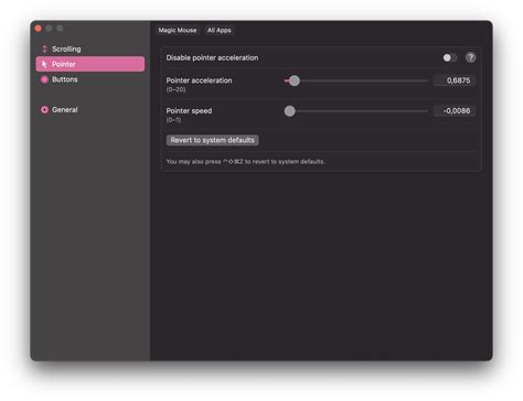 Negative Pointer Speed For Magic Mouse · Issue 487 · Linearmouselinearmouse · Github