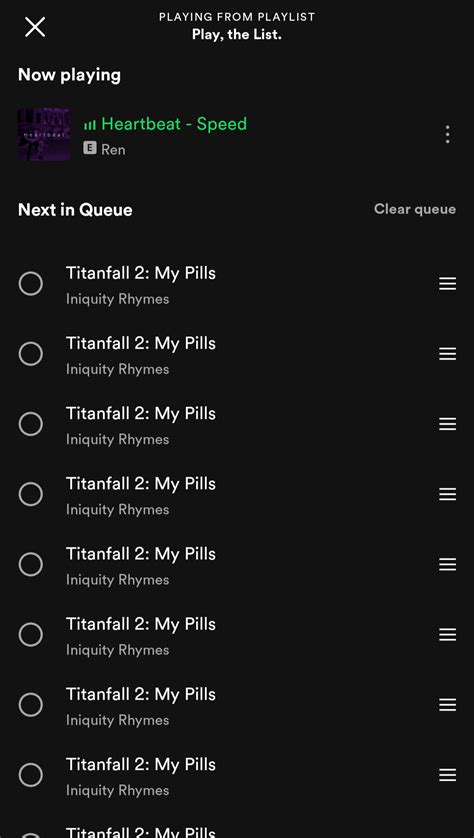 Opinion On My Spotify Queue Rtitanfall