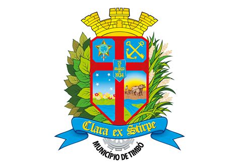 Bandeira Brasão E Hino De Timbó Sc Símbolos Municipais