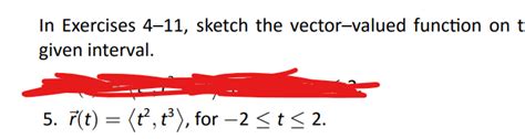 Solved In Exercises Sketch The Vectorvalued Function Chegg Com