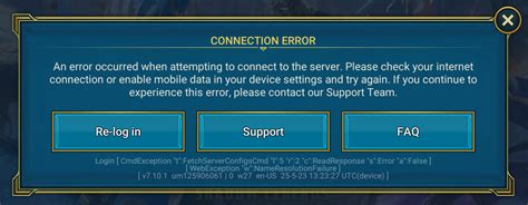 Connection Error Raid Forum