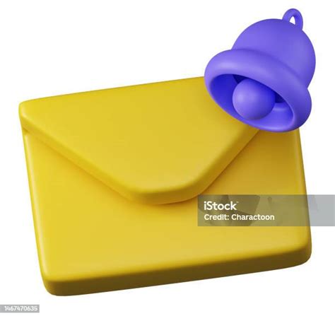 3d 노란색 봉투 이메일 메시지 벨 경고 아이콘 기호 알림 그림 0명에 대한 스톡 사진 및 기타 이미지 0명 3차원 형태