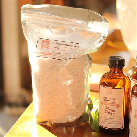 1kg Lye Pure Potassium Hydroxide Lye Flakes Diy Liquid Soap Making