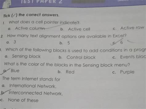 1 What Does A Cell Pointer Indicate A Studyx
