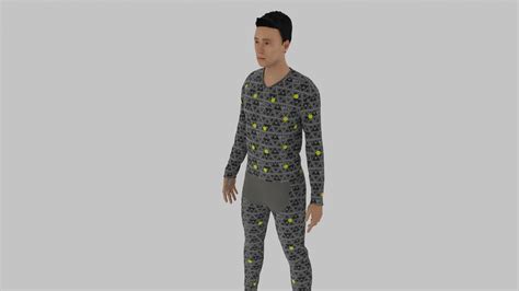 3d model motion capture suit character vr ar low poly cgtrader