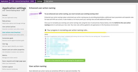 Easily Configure User Action Names With Enhanced User Action Naming Rules