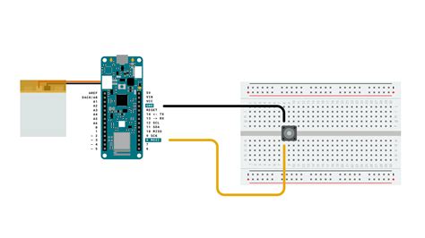 Circuit With Board Li Po Battery And A Button