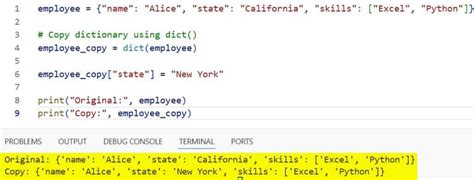 How To Copy A Dictionary In Python