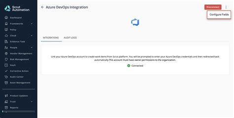 Scrut Product Updates Azure Devops Integration Create Ticket Work