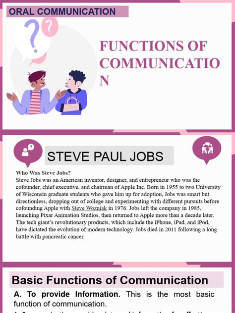 Functions Of Communication Pdf Steve Jobs Communication