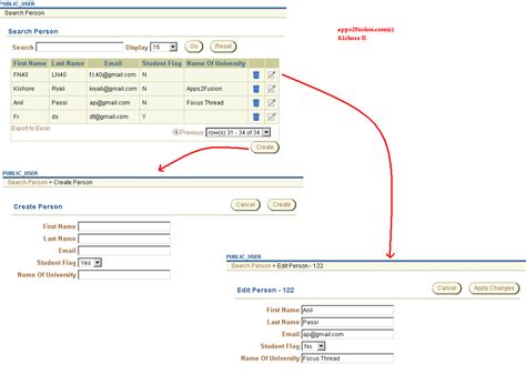 Oracle Apex Person Details Tutorial Create And Update Person