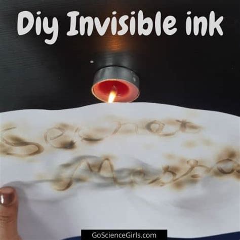 Invisible Ink Experiment With Lemon Juice Salt Solution Go Science Girls