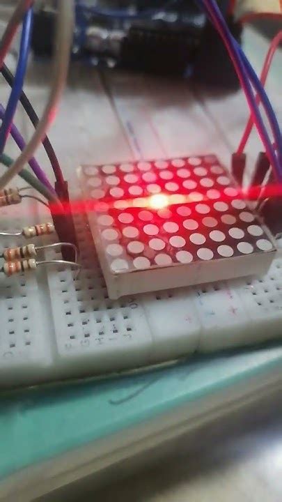 Led Matrix 8by8 Simple Test Arduino Arduinoproject Ledmatrix Youtube