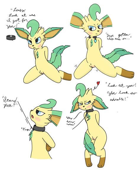 Rule 34 Blush Body Blush Bondage Bound Collar Covering Covering Self Eeveelution English Text