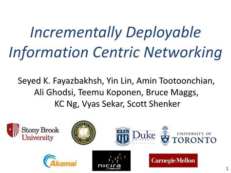 ppt incrementally deployable information centric networking