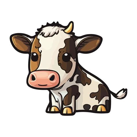 Cute Calf Cartoon Style 20901984 Vector Art At Vecteezy