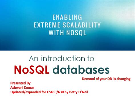 Characteristics Of Nosql Databases Aggregate Data Models Cap Theorem