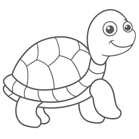 Cute Turtle Outline Ideas 52112171 Vector Art At Vecteezy