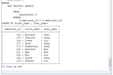 Sql相关子查询 Sql教程