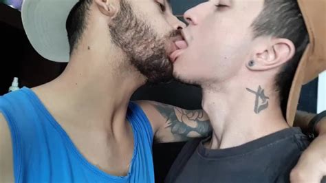 Hot Mexican Guys Kissing Sensual With Tongue