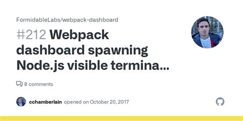 webpack dashboard spawning node js visible terminal on windows · issue