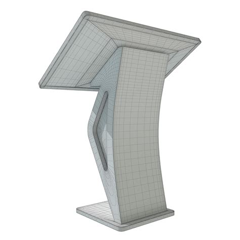 3d Model Touch Screen Lcd Stand Display Kiosk Vr Ar Low Poly Cgtrader
