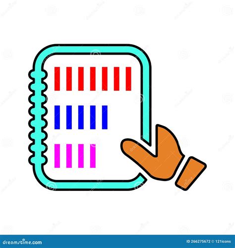 Count Enumerate Itemize Icon Simple Color Vector Stock Illustration
