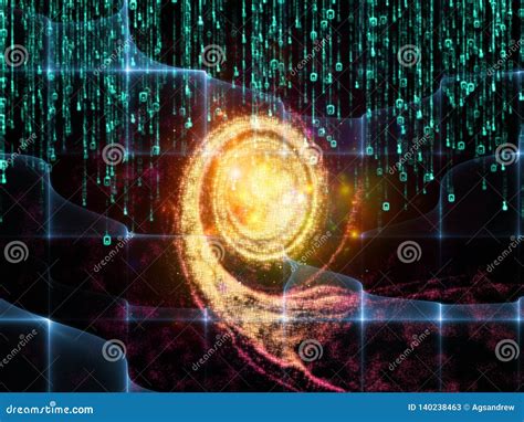 Number Propagation Stock Image Image Of Computation 140238463