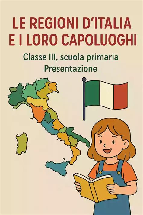Le Regioni Ditalia E I Loro Capoluoghi Materiale Didattico Per La