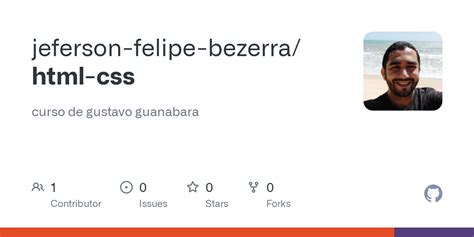 GitHub Jeferson Felipe Bezerra Html Css Curso De Gustavo Guanabara