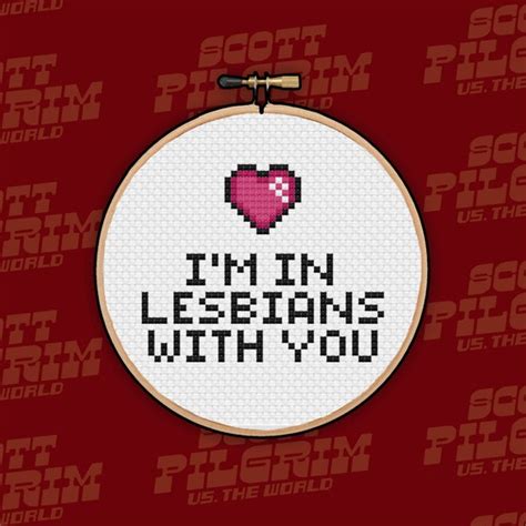 Scott Pilgrim Vs The World Im In Lesbians With You Etsy