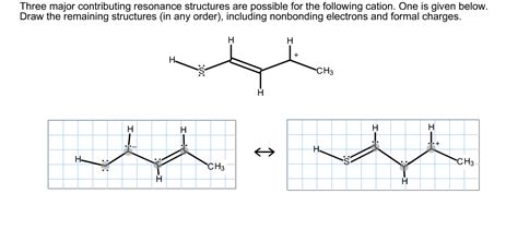Solved Three Major Contributing Resonance Structures Are