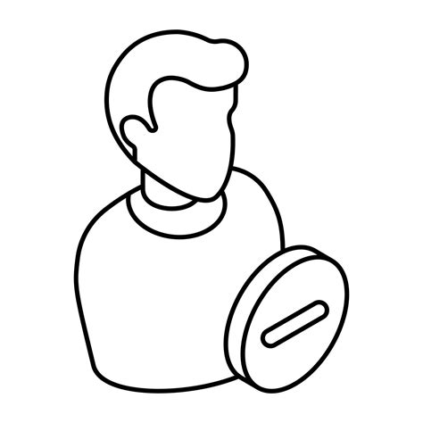 Conceptual Linear Design Icon Of Remove Profile 23505839 Vector Art At Vecteezy