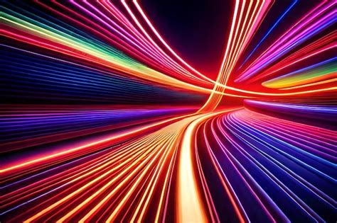 Premium Ai Image An Electric Neon Light Abstract Background With