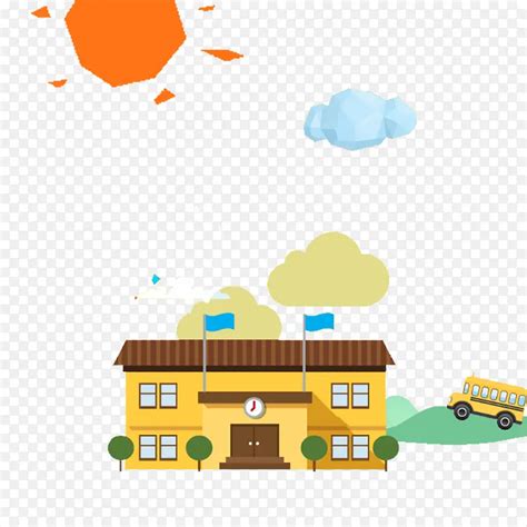 卡通插画学校PNG图片素材下载 图片编号ybarwlol 免抠素材网